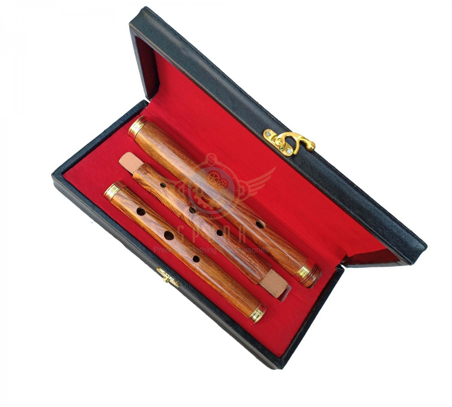 Irish Rose Wood 3 piece Irish Celtic Student D Flute WITH WOOD CASE, 3 ...