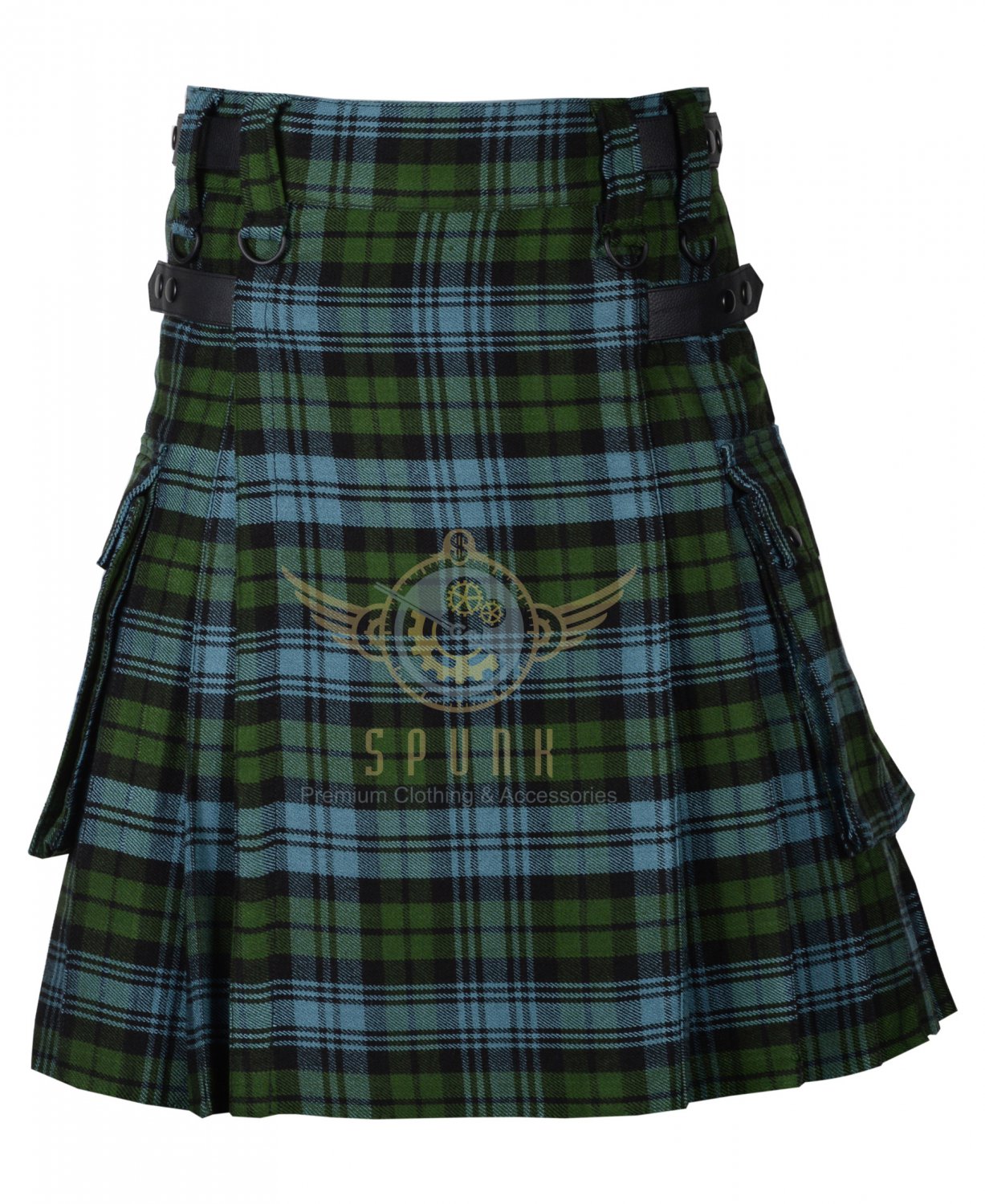 Scottish Men's Modern utility kilt - Cargo Pockets Kilt Campbell ...