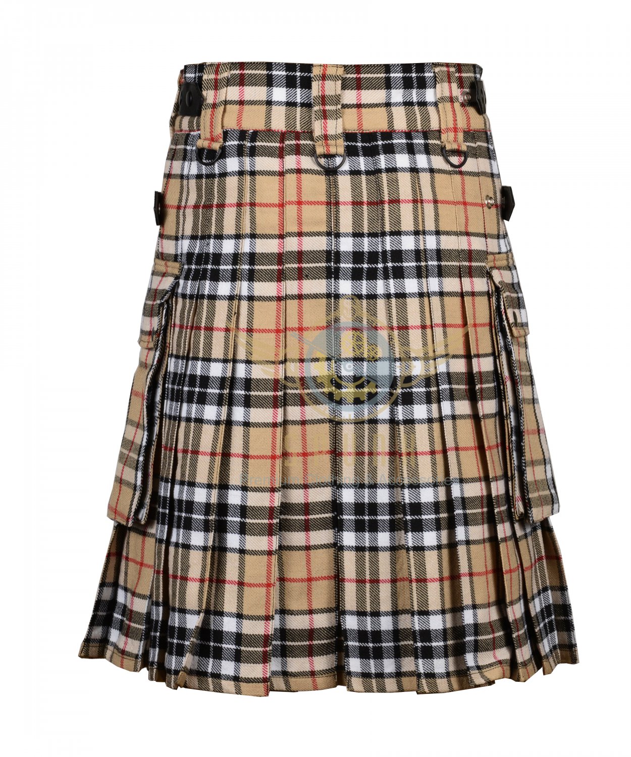 Scottish Men's Modern utility kilt - Cargo Pockets Kilt Campbell of Thompson Tartan