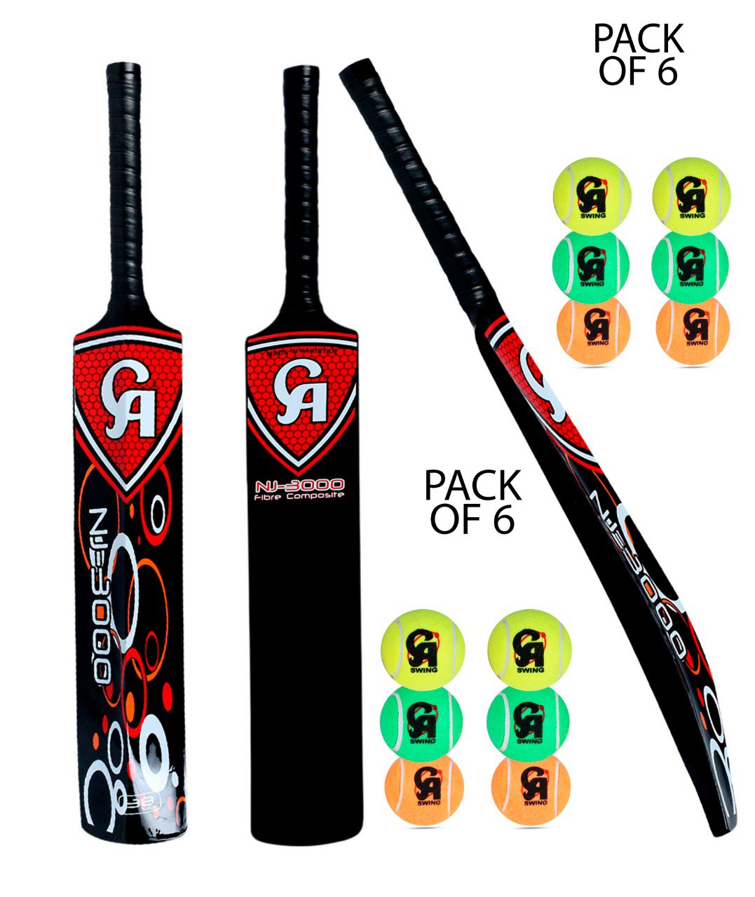 CRICKET soft ball BAT CA NJ-3000 Fiber Composite tennis ball bat with ...