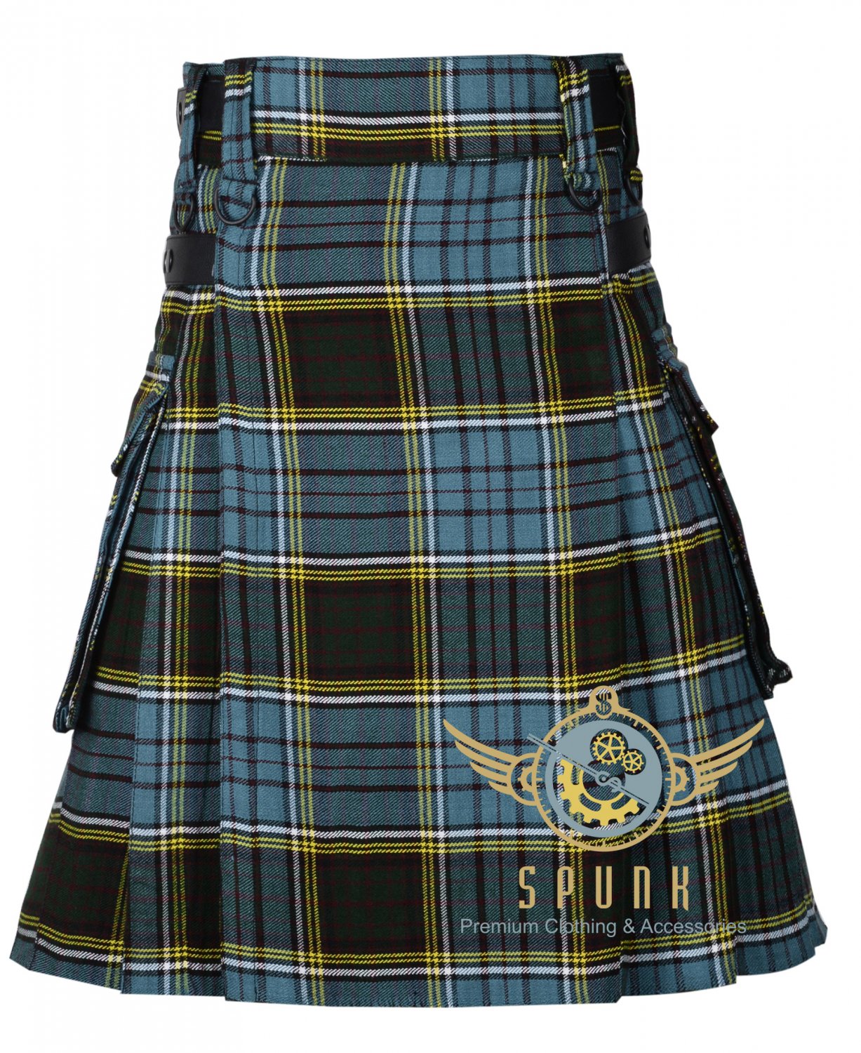 Men's Scottish Anderson Tartan utility KILT Flashes - Kilt Pin - Fly ...