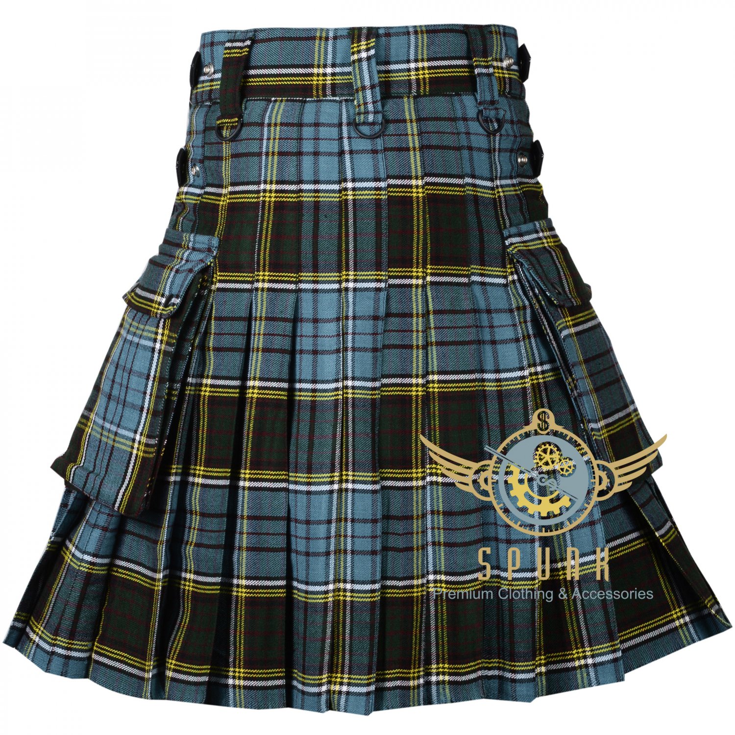 Men's Scottish Anderson Tartan utility KILT Flashes - Kilt Pin - Fly ...