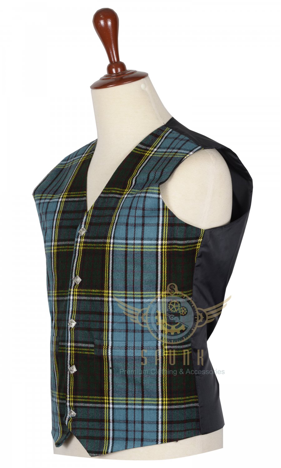 Men's Scottish Anderson VEST 5 Buttons Vest Acrylic Tartan Vest ...