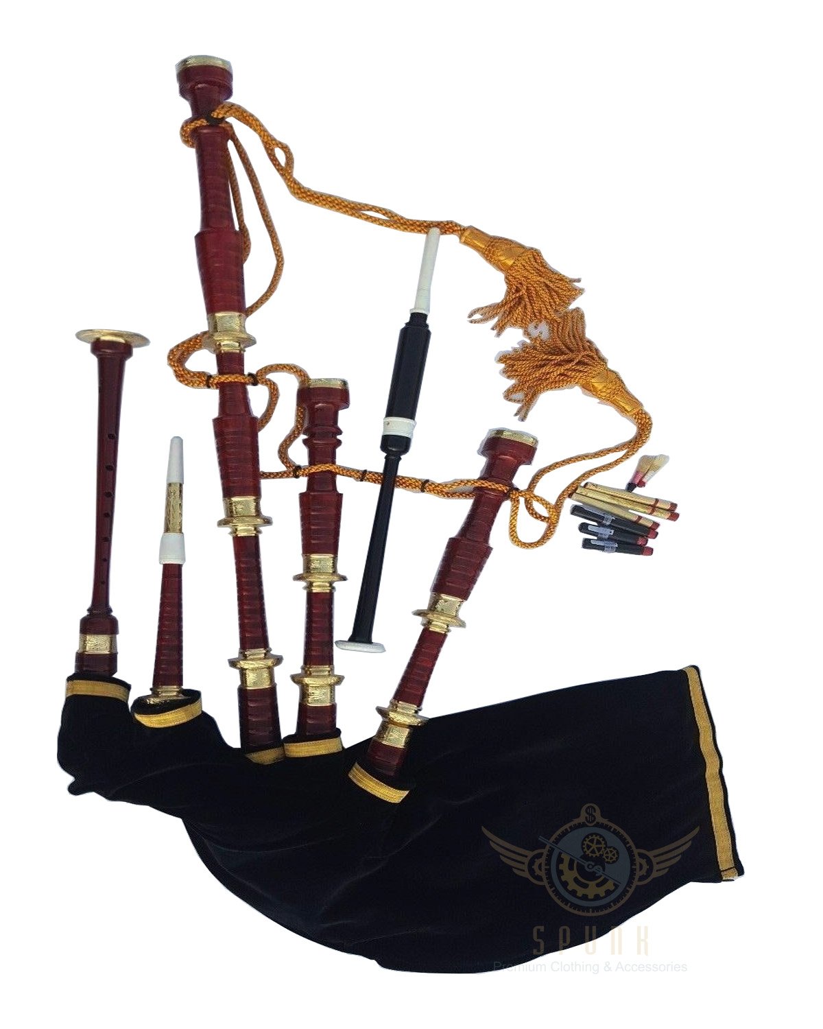 GREAT HIGHLAND SCOTTISH BAGPIPES Brass ENGRAVED MOUNTS BAGPIPES FREE ...