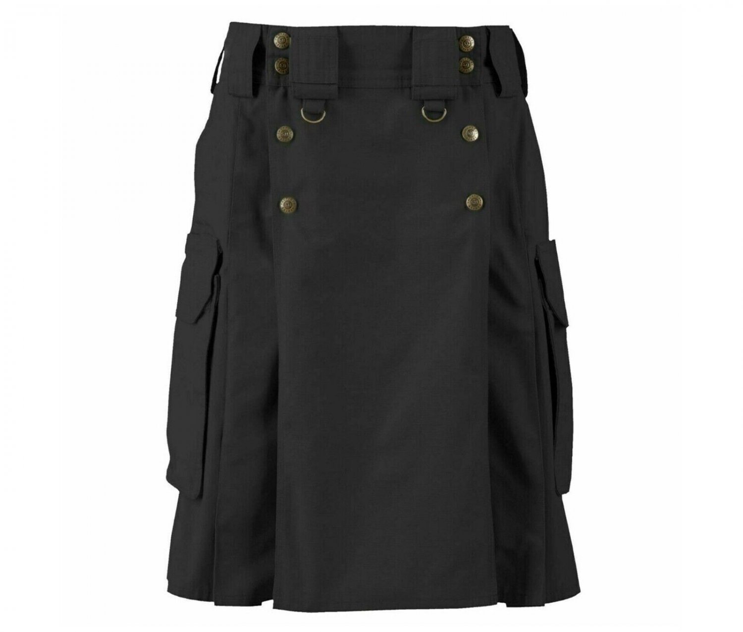 Scottish Black 511 Tactical Kilt Fashion Utility Kilts For Men Size 30 ...