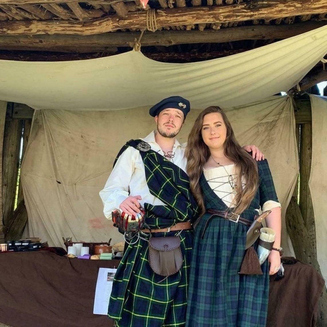 Scottish Traditional Highland Great Kilts Tara Murphy tartan 5 yard Great Kilt