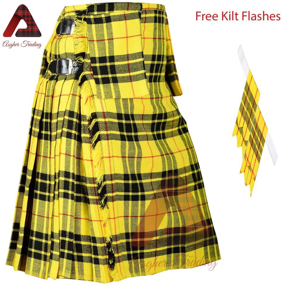Scottish Handmade Traditional 8 Yard Kilt Macleod of Lewis Tartan Kilt ...