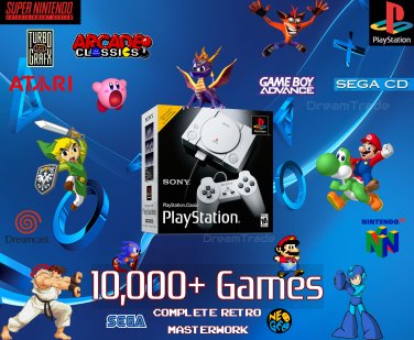 PlayStation Classic Retrogaming System 10 000 Games 30 Consoles SNES