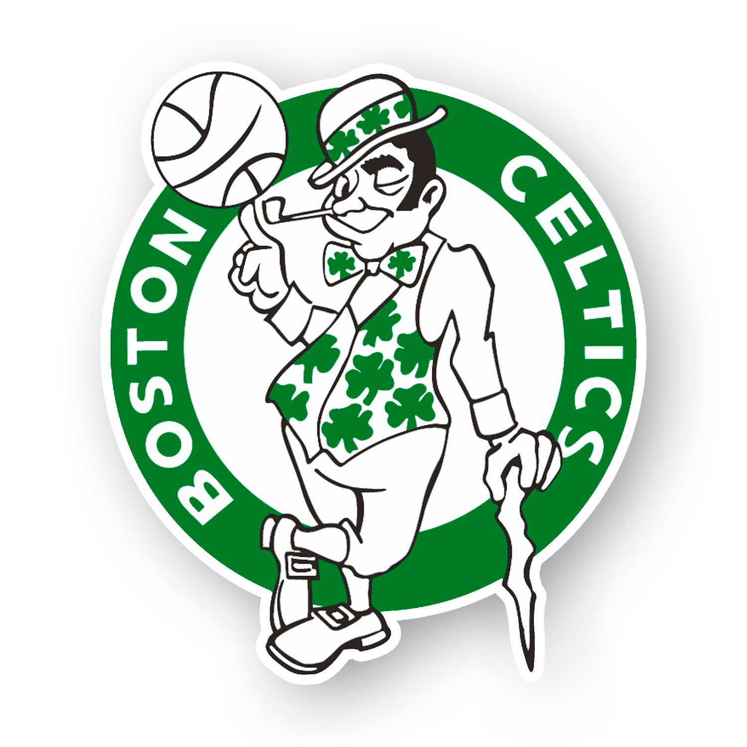 Boston Celtics Retro Logo Sticker Die Cut Vinyl Decal Vintage Truck ...