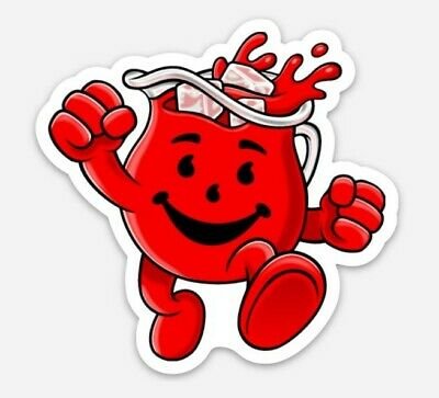 Kool Aid Man Vinyl STICKER - OH YEAH Laptop Skateboard Surfboard Hard ...