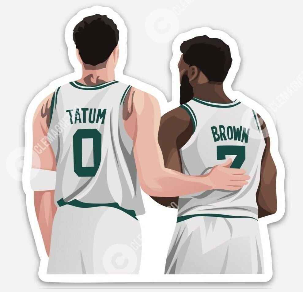 Jayson Tatum Jaylen Brown STICKER - Boston Celtics Duo NBA basketball 3 ...