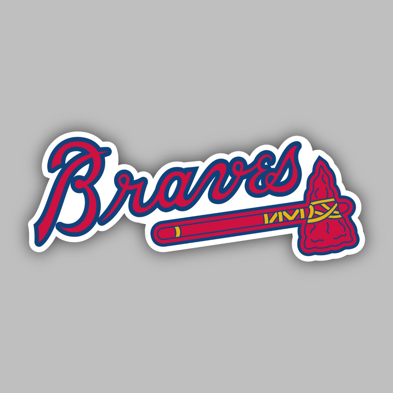 Atlanta Braves Vinyl Sticker/Decal - Pro MLB Baseball - Major League ...