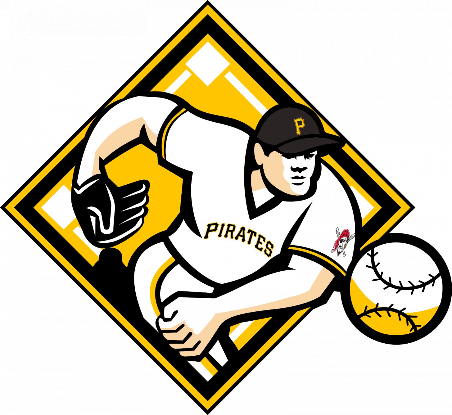 Pittsburgh Pirates sticker Logo MLB weatherproof laptop bumper vinyl decal