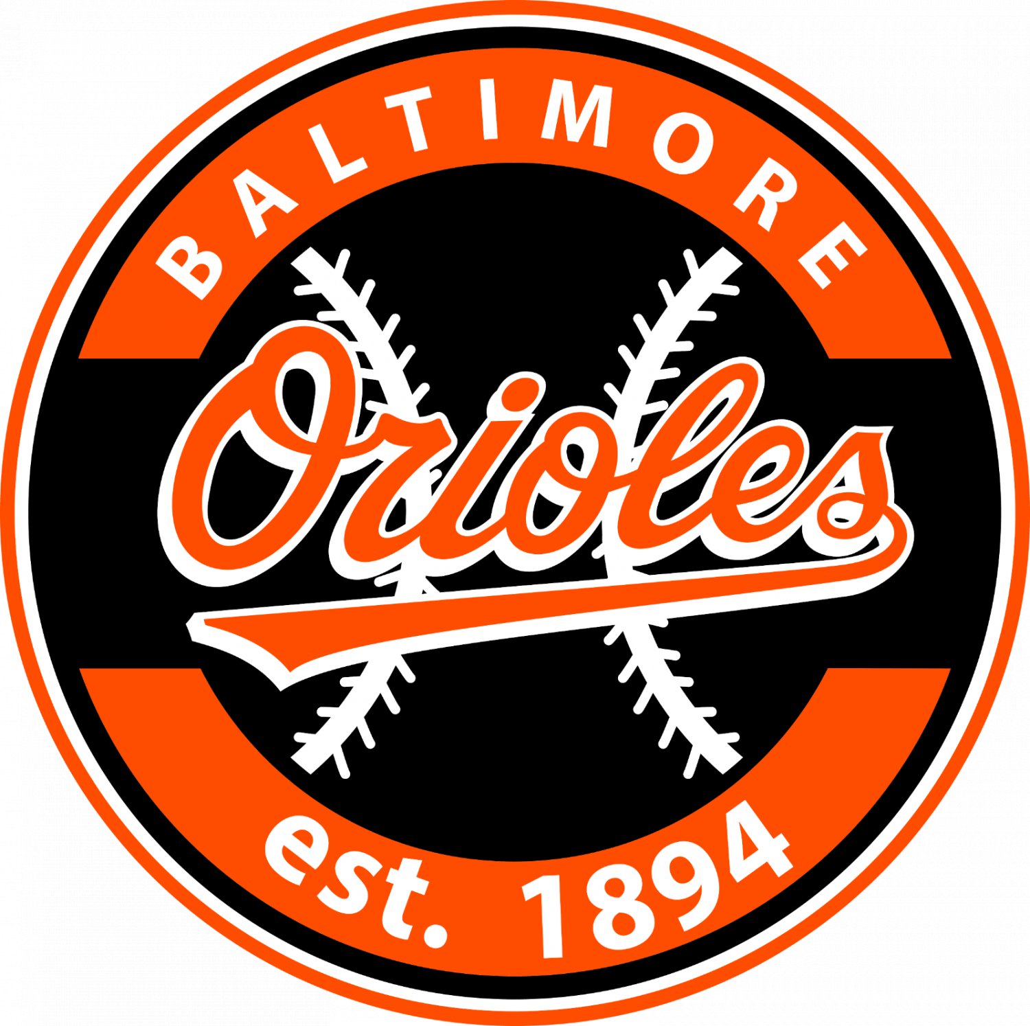 Baltimore Orioles sticker Logo MLB weatherproof laptop bumper vinyl decal