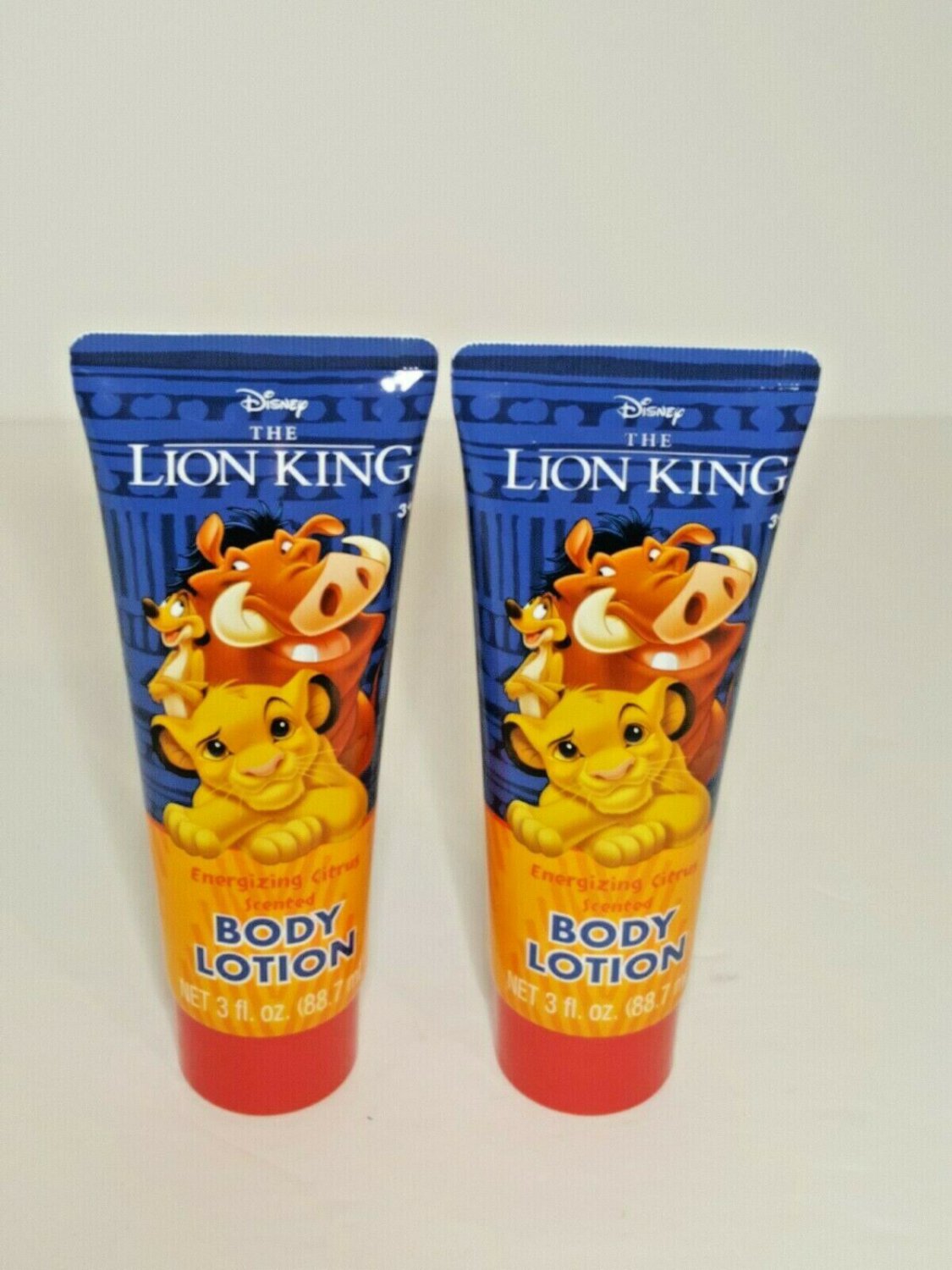 DISNEY'S THE LION KING BODY LOTION 3 OZ EACH 2 pack