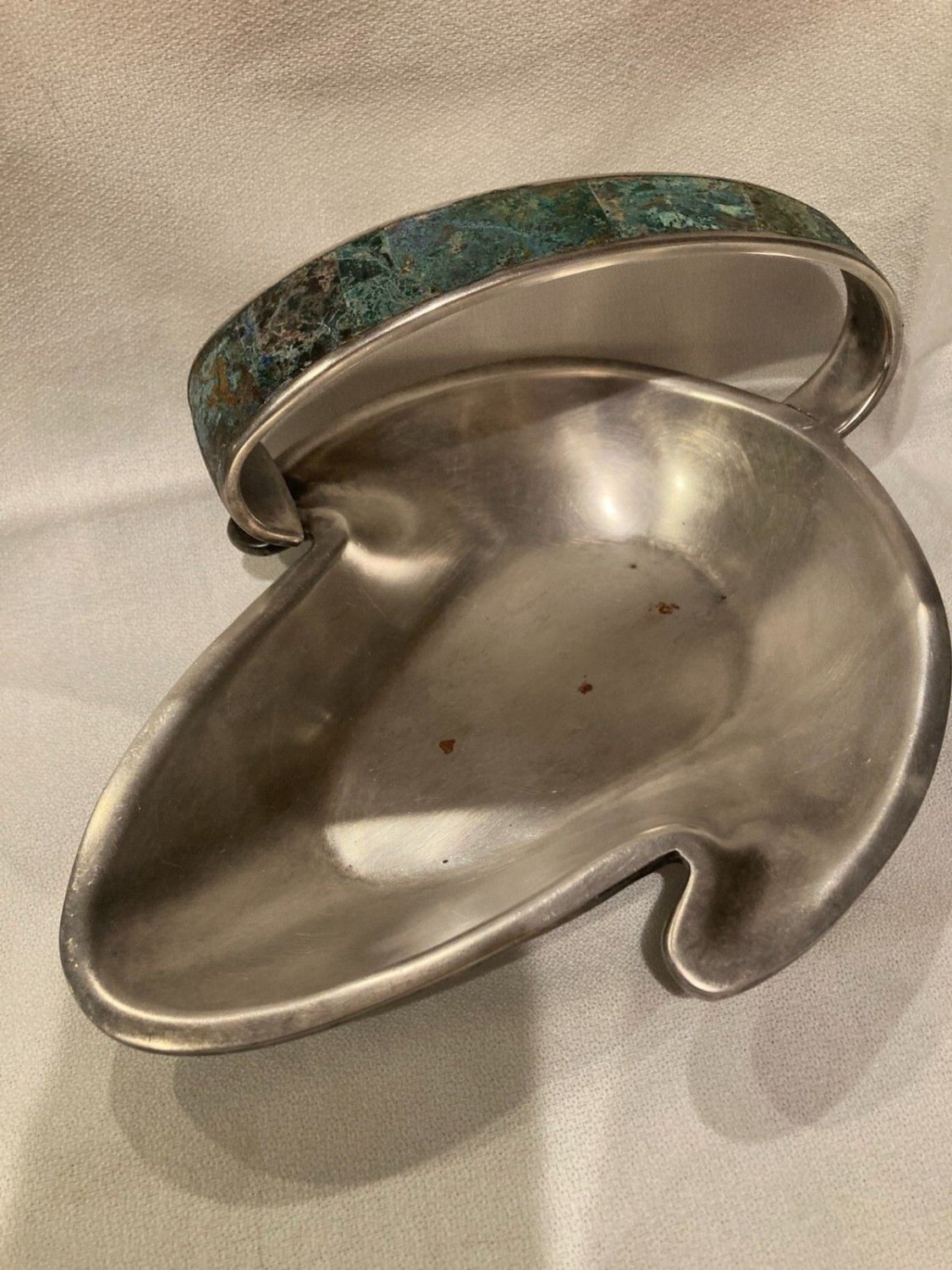 RARE Vintage Los Castillo Silver Plated Leaf Tray with Crushed ...