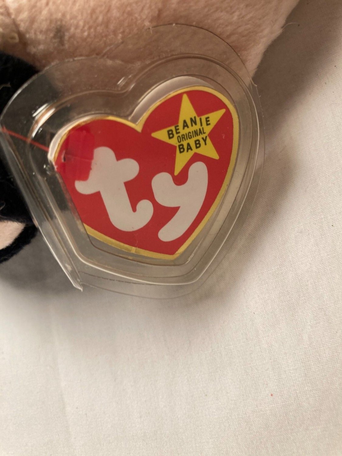 TY Beanie Baby - PUGSLY the Pug Dog Retired 1996