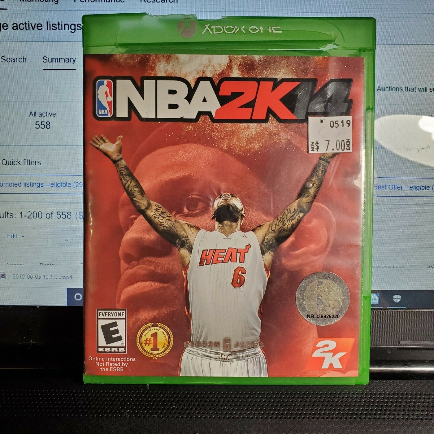 XBOX One NBA2K14 Game Basketball Game With Booklet Broken Case OD1D33