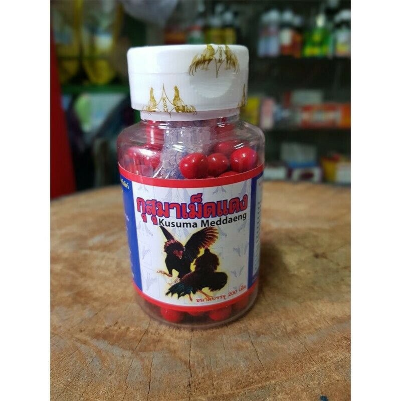 3X Herbal Supplement Thai Healthy Rooster Mixed Vitamin Kusama Red ...
