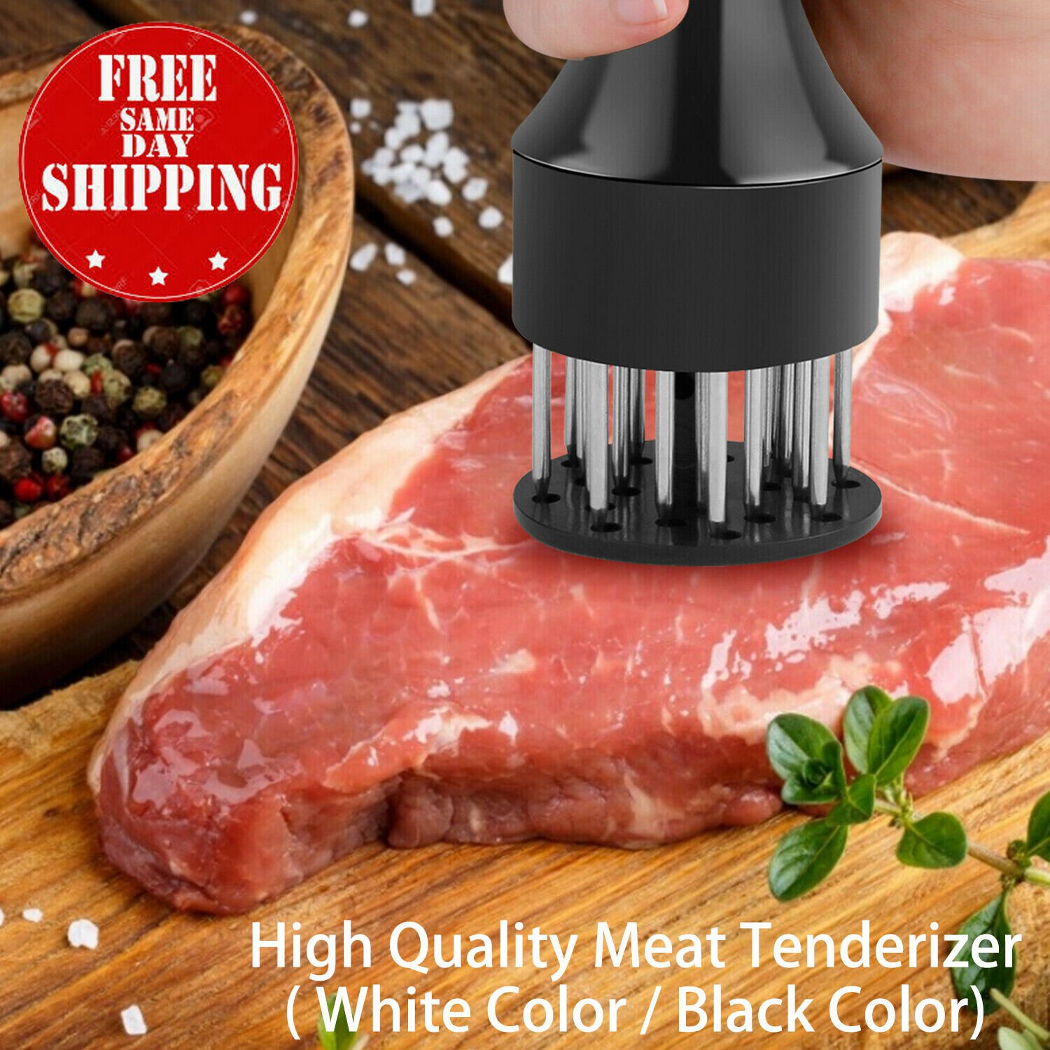 20 Needles Meat Tenderizer Shape Stainless Steel For Steak Beef Chicken ...