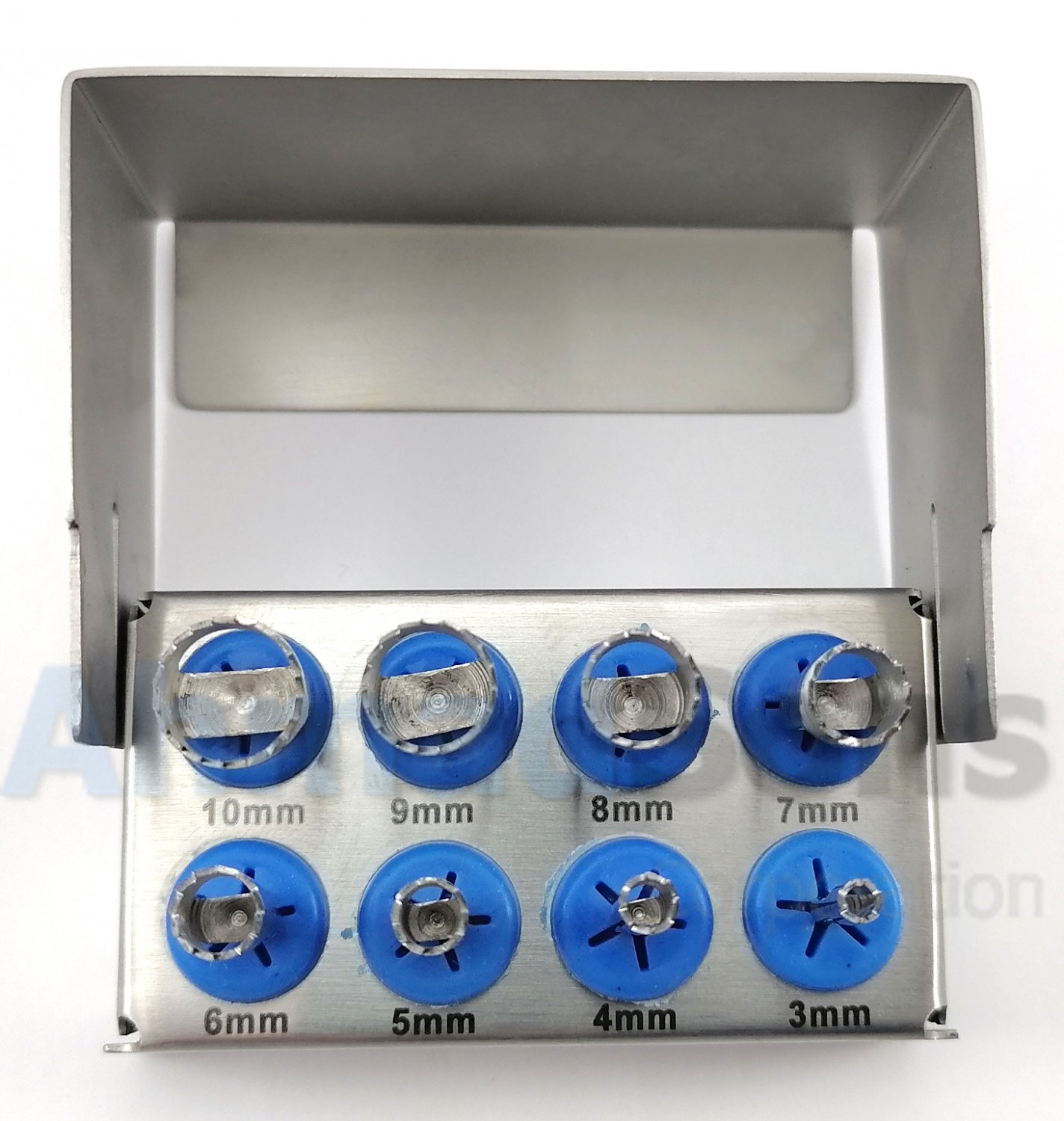 Dental Trephine Drill Kit 8 Pcs Surgical Burs Holder Bone Graft Implant ...