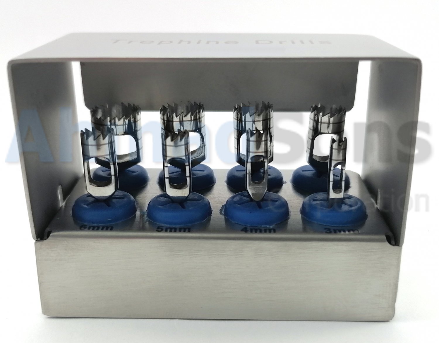 Dental Trephine Drill Kit 8 Pcs Surgical Burs Holder Bone Graft Implant ...