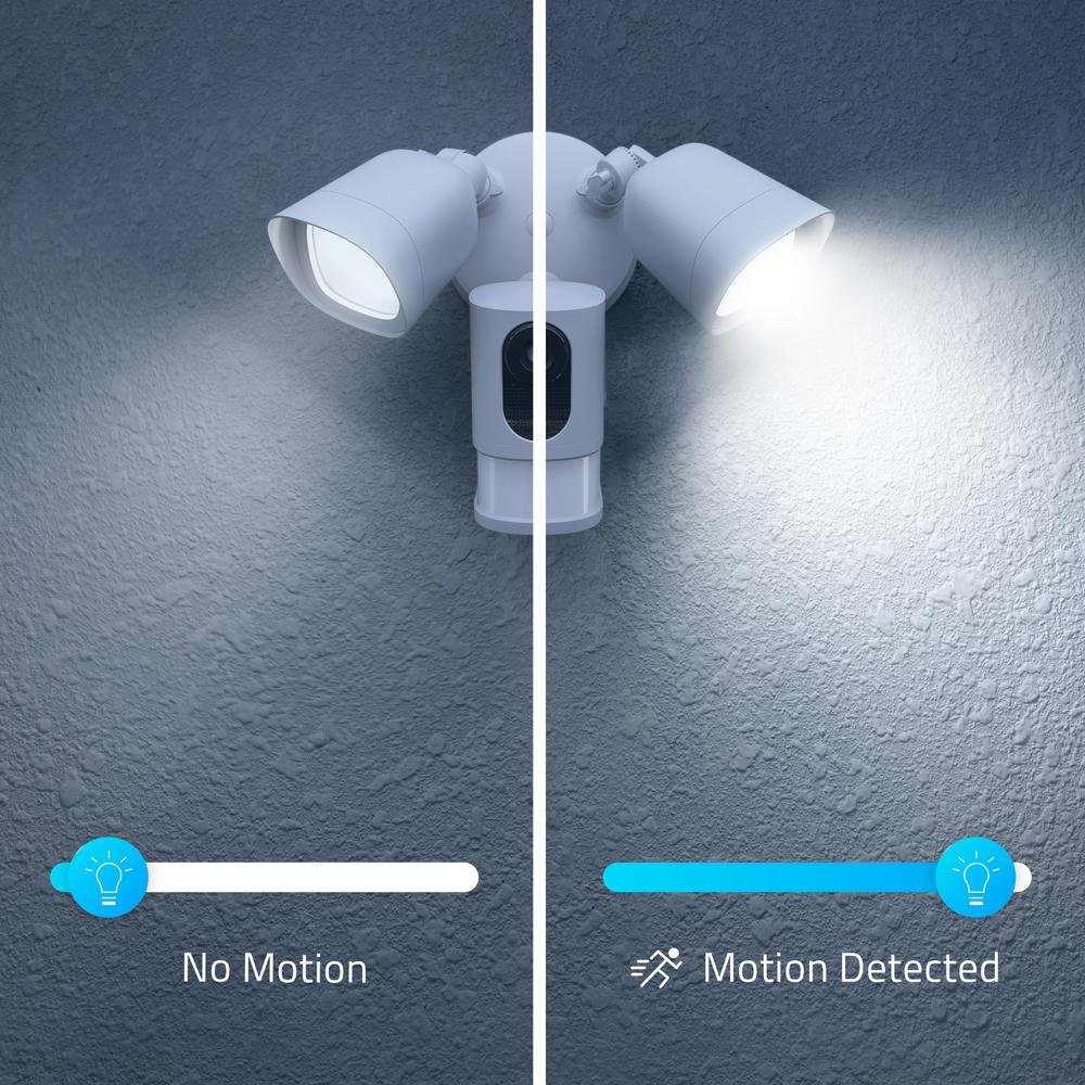 Eufy Outdoor Wireless 1080p Security Floodlight Camera White