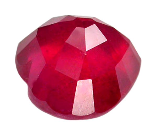 1.82 ct. Ruby, Glowing Pinkish Red, Heart Shaped Natural Gemstone