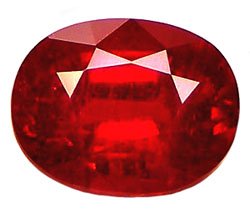 SOLD ? 2.26 ct. Ruby, Rich Red, VS Oval Faceted Gemstone