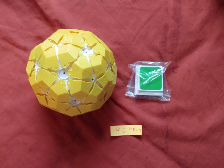 VERYPUZZLE LOVEBIRDS LOVE BIRDS CUBE PUZZLE TOY LOGIC TWISTY BRIGHT YELLOW