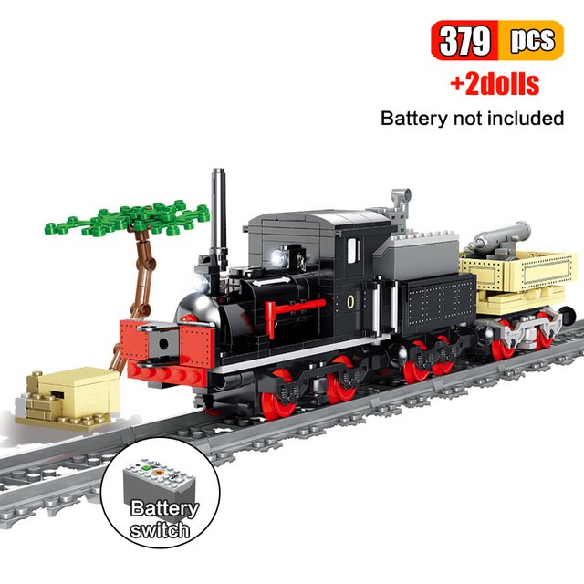 Modern High Speed Railway Track Electric Train Building Blocks ...