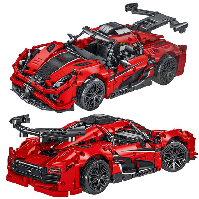 Famous Simulation Sports Car Model Building Blocks Expert Racing 1505pcs