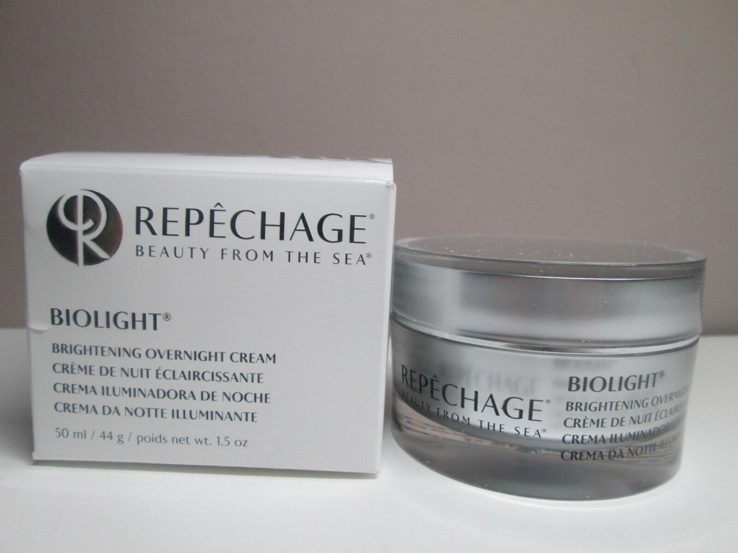 REPECHAGE BIOLIGHT brightening overnight cream 1.5fl.oz/50ml NEW