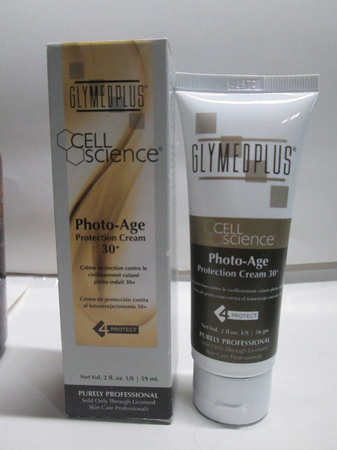 GLYMED PLUS Photo -Age protection cream SPF30 + 2 OZ/59ML NEW