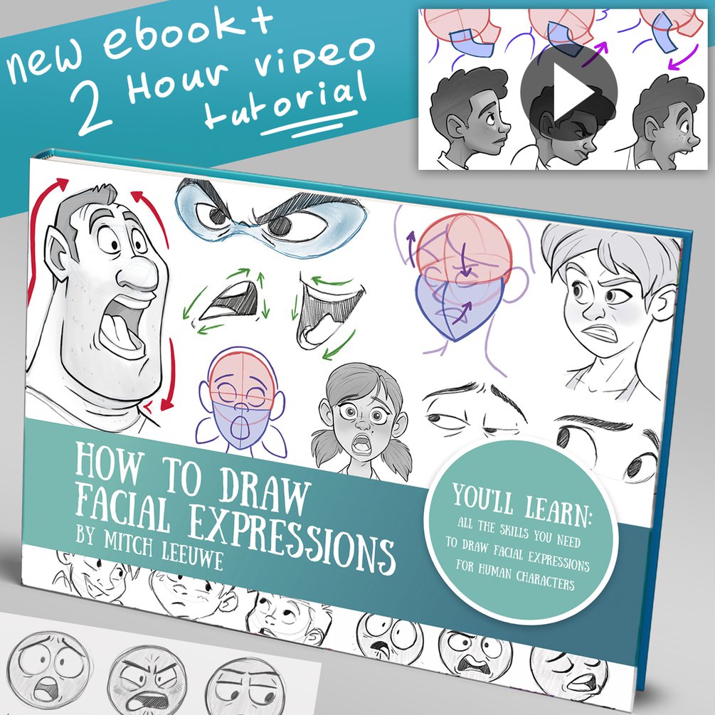 How to draw Facial expressions Art tutorials , eBooks By mitch leeuwe ...
