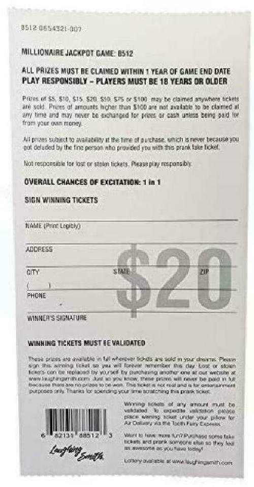 8 Fake Lottery Tickets and Scratch Off Cards that Look Real - Funny ...