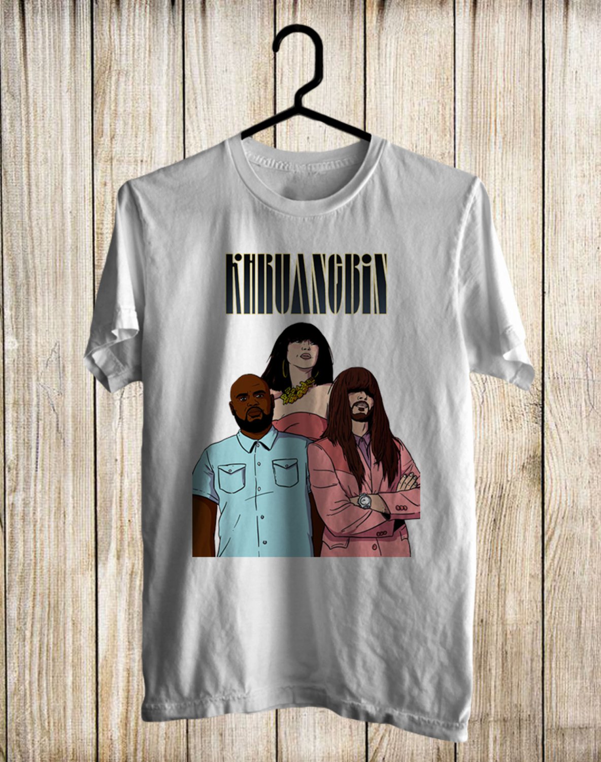KHRUANGBIN BAND POSTER FRONT SIDE TEE SHIRT