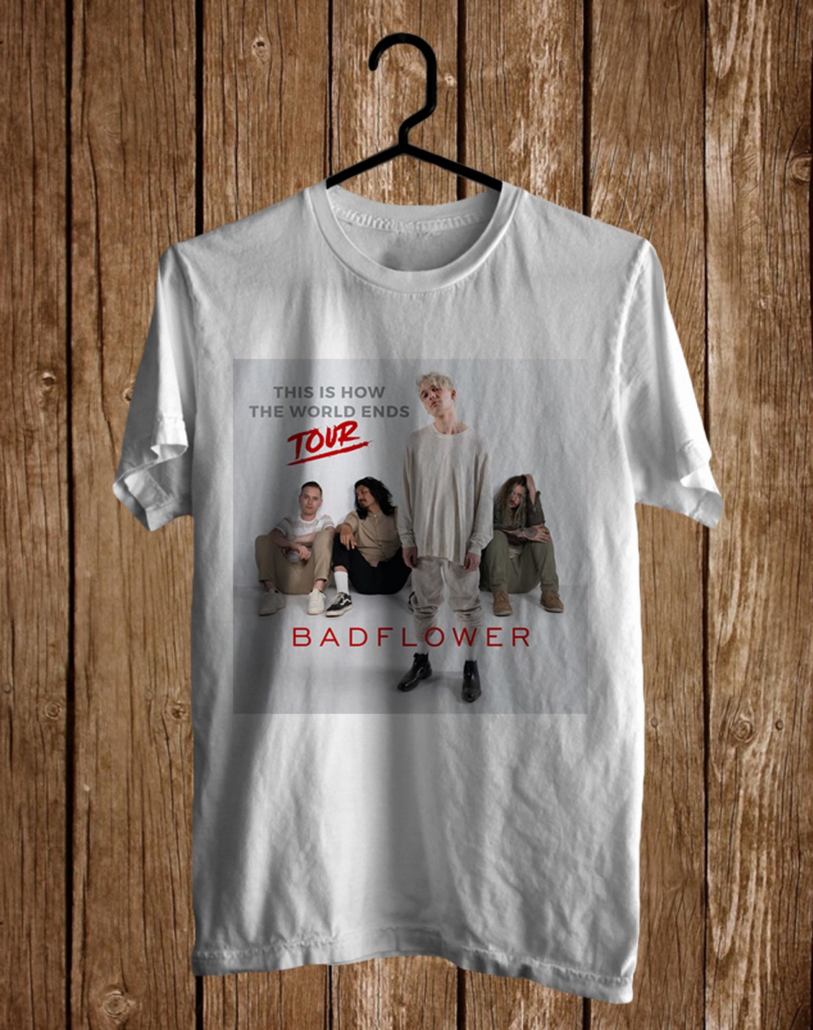 BADFLOWER THIS IS HOW THE WORLD ENDS TOUR 2021 FRONT SIDE TEE SHIRT