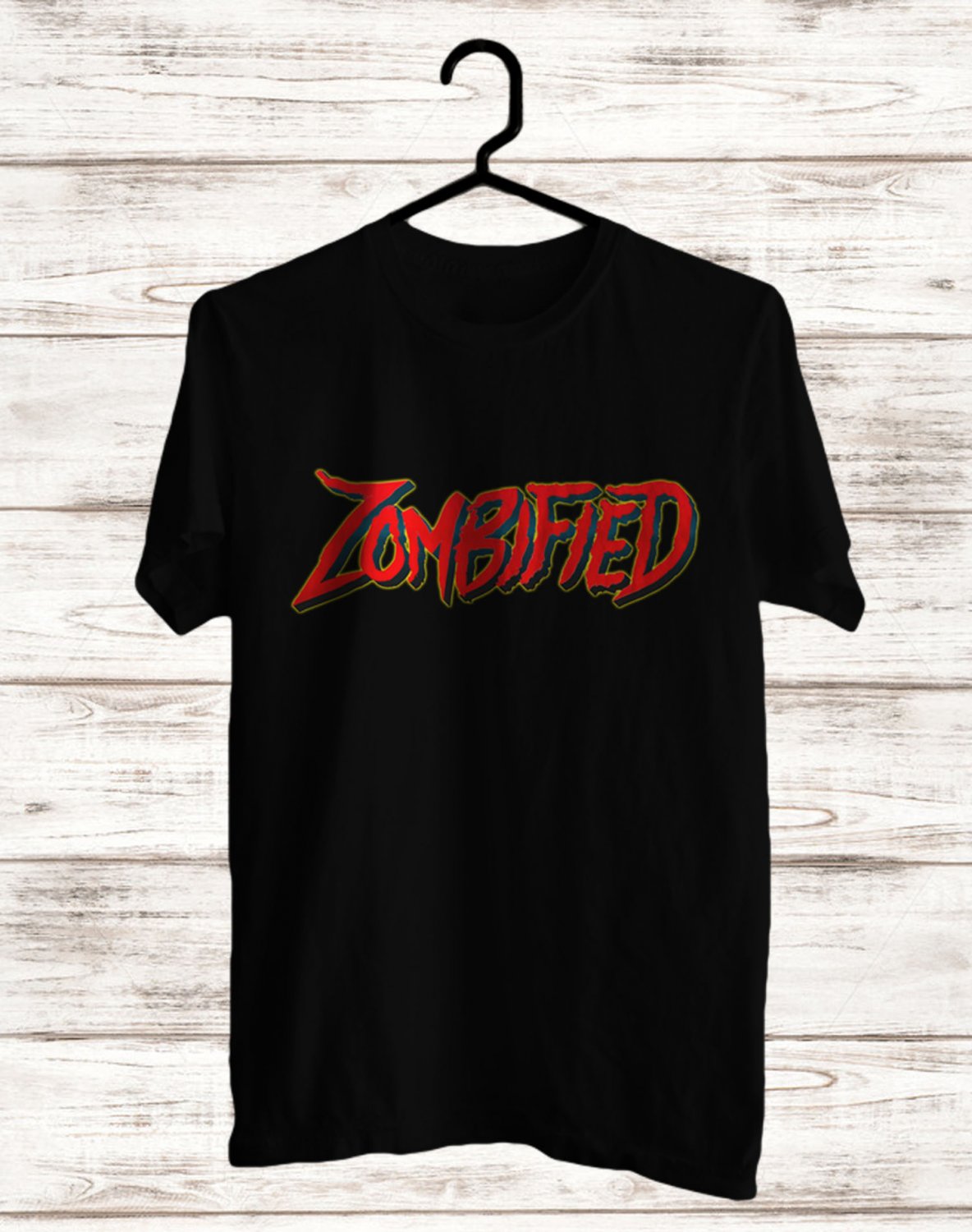 Falling In Reverse Zombified Front Side Black Tee Shirt V01