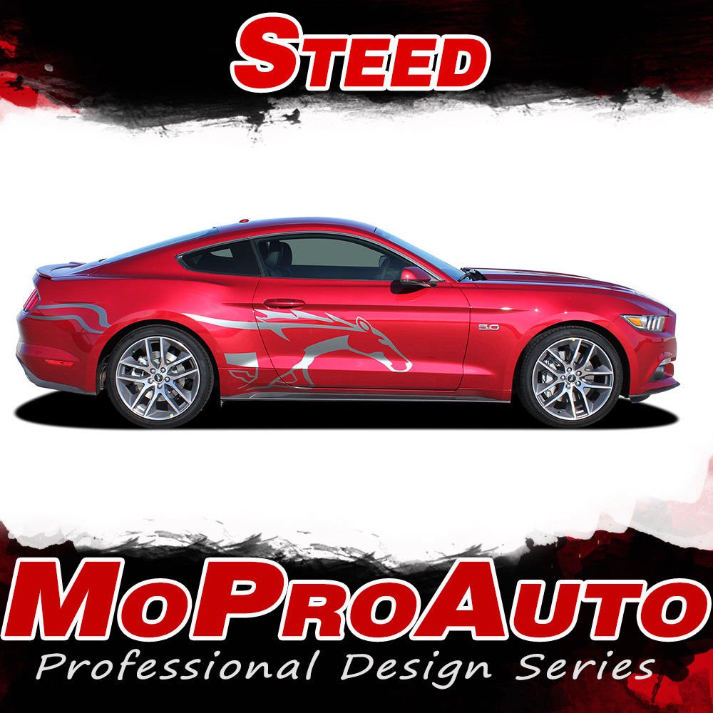 STEED Pony Horse Vinyl Graphics Door Stripe 3M Decals for 2016 Ford ...