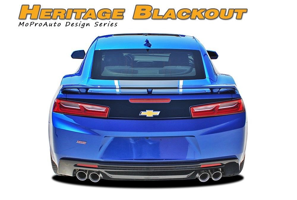 2016 2017 2018 Camaro Rear Trunk Deck Lid BLACKOUT Decal Vinyl Graphic ...