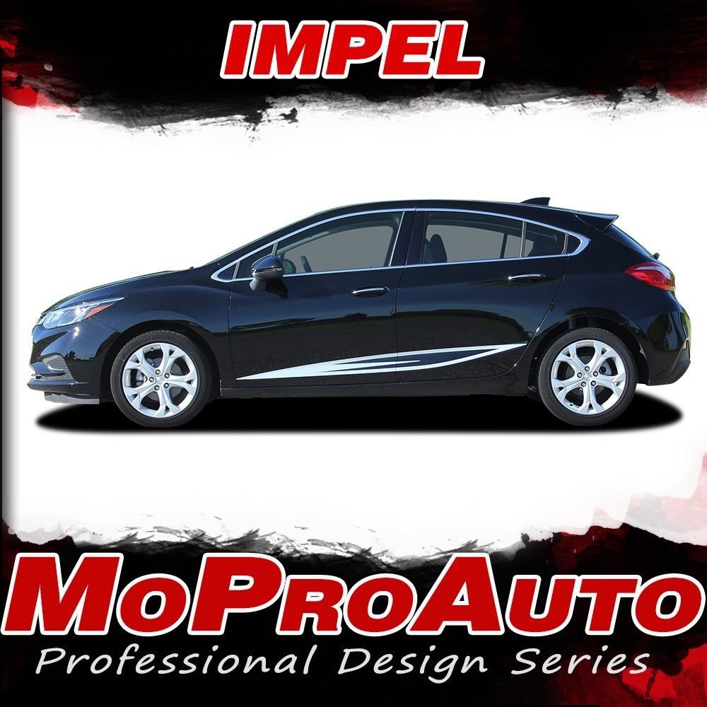 2016 2017 2018 Chevy Cruze Rocker Door Stripes Vinyl Graphic IMPEL ...