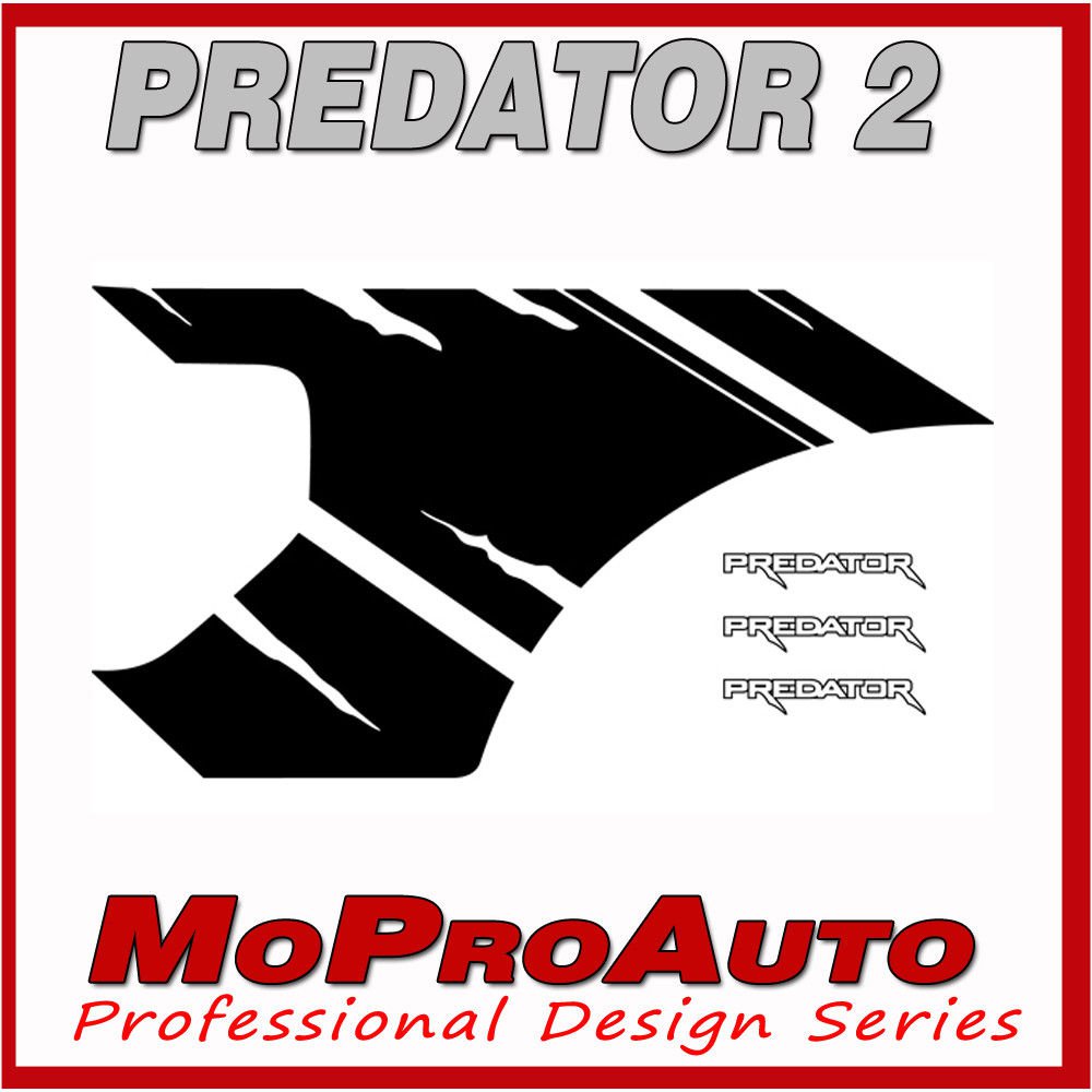 2011 PREDATOR FORD F-150 Raptor Style Decals Stripes Graphics- 3M Pro ...
