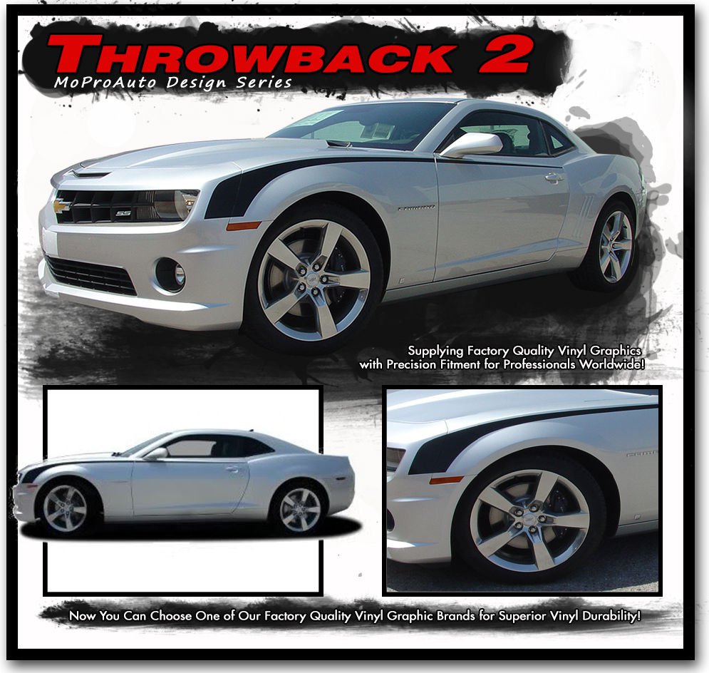 2014-2015 Chevy Camaro SS RS THROWBACK Side Decals Graphics 3M Pro ...