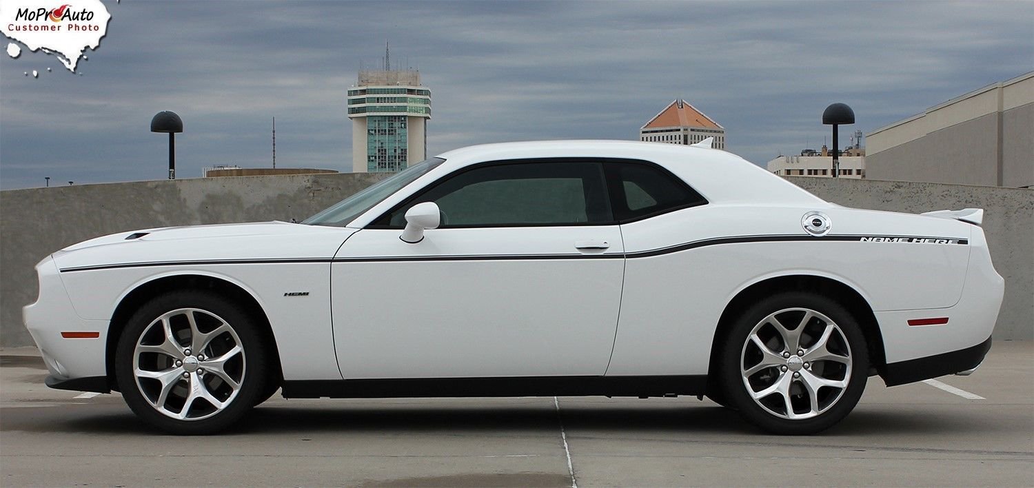 2011-2016 Challenger Door Body Line 3M Vinyl Graphic Stripes Decals SXT ...