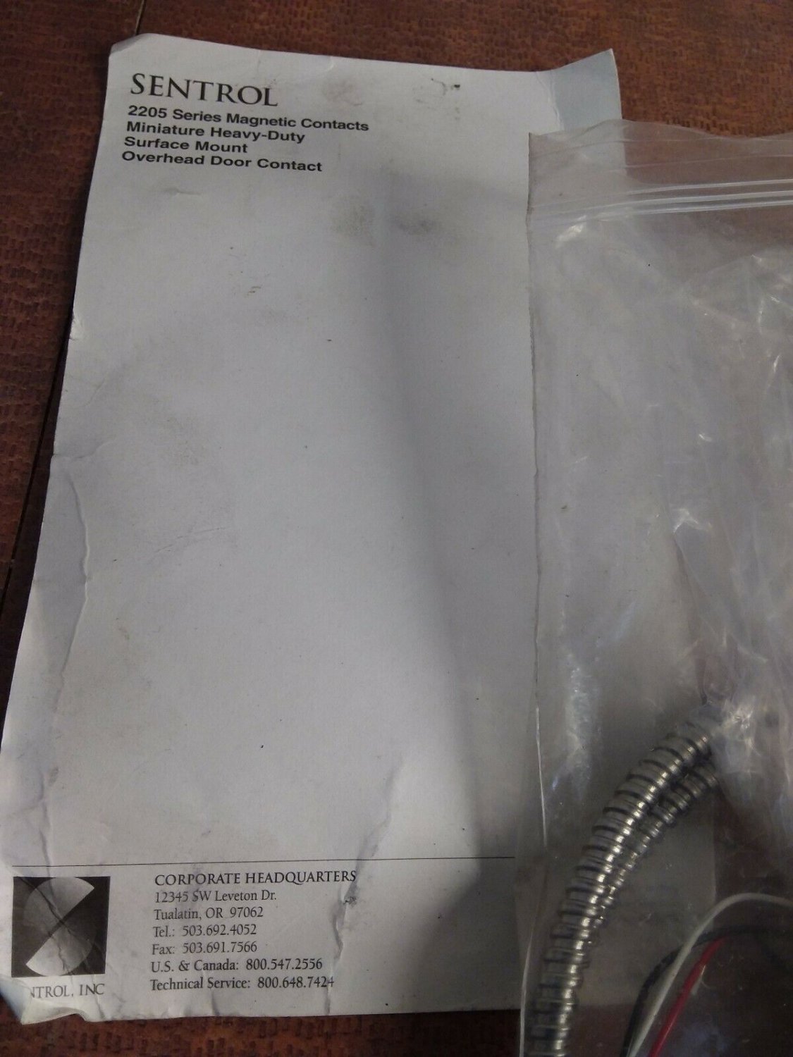 Sentrol 2507A-L & 2200 Magnetic Surface Mount Door Contact z3