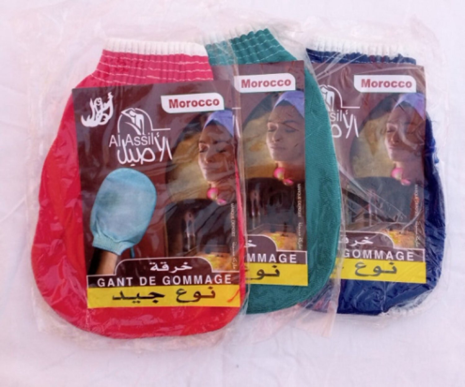 MOROCCAN EXFOLIATING KESSA GLOVE HAMMAM BATH SHOWER BODY SCRUB KESSA ...