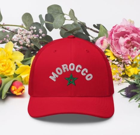 Cap Morocco, Hat Flag Moroccan, Best Gift For a Moroccan Friend, Moor ...