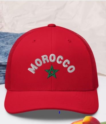 Cap Morocco, Hat Flag Moroccan, Best Gift For a Moroccan Friend, Moor ...
