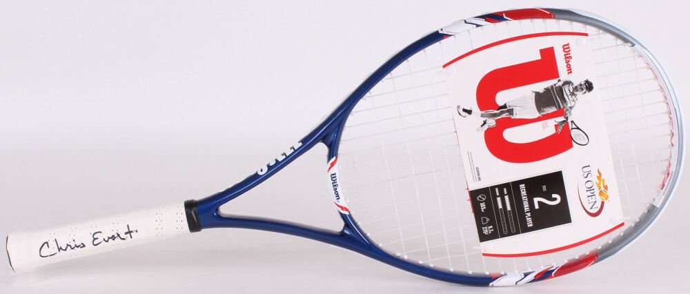 Chris Evert Signed Wilson Full Size U.S. Open Tennis Racket (MAB)